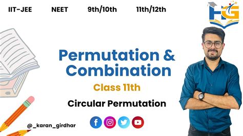 Permutation And Combination Circular Permutation Lecture 14 Youtube