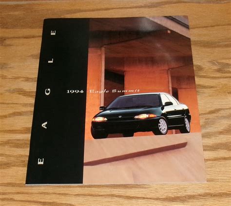 Original 1994 Eagle Summit Deluxe Sales Brochure 94 Dl Lx Es Esi