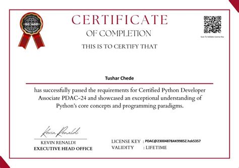tushar chede on linkedin pythondeveloper certified nextleve pdac