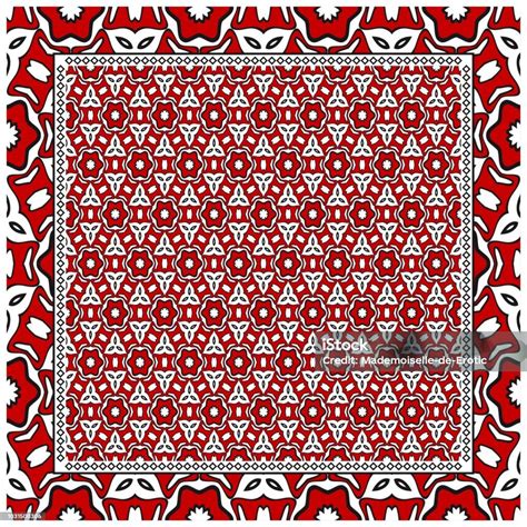 기하학적 장식 프레임 테두리 아르데코 배경입니다 손수건 숄 스카프 식탁보 디자인 공단에 대한 스톡 벡터 아트 및 기타 이미지 공단 네커치프 넥타이 Istock