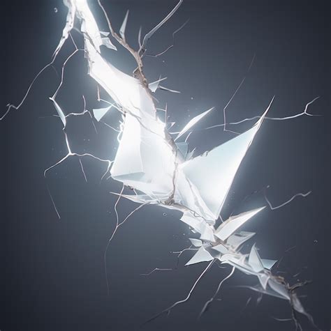 Premium Ai Image A Broken Glass With A Broken Surface And A Broken Piece Of Glass