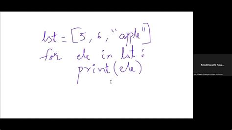 Python For Loop Iteration In List And String Youtube