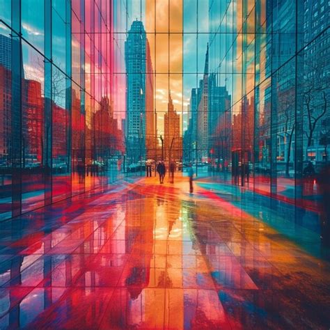Premium Photo Reflections In Glass Buildings