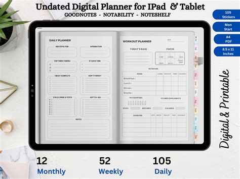 Canva Planner Template Canva DIGITAL Planner TEMPLATE Digital Planner Made On Canva
