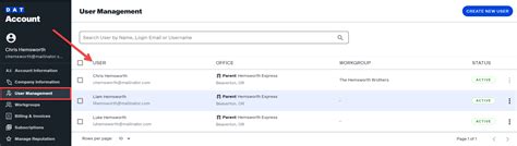 View My Users Welcome To Dat One Help Center