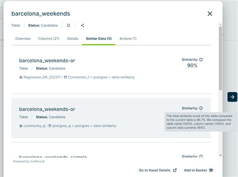 About Data Similarity