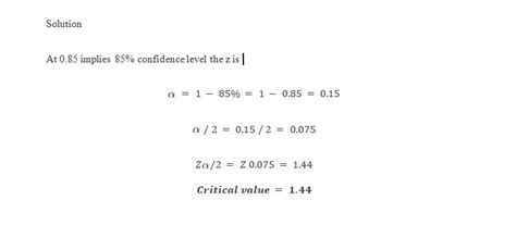 Solved Find The Critical Value Zc Necessary To Form A Confidence