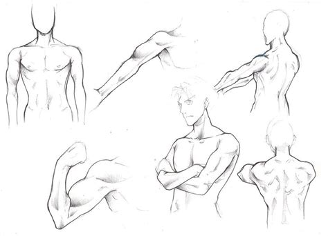 Аниме тело нарисовать парня