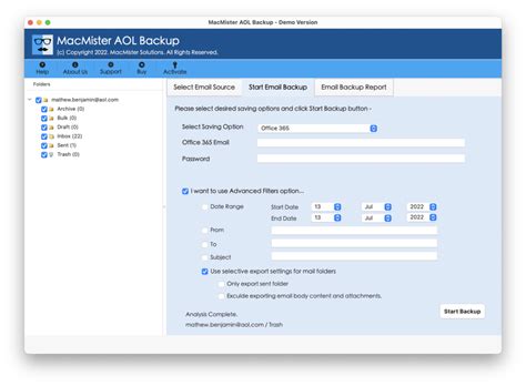 How To Forward Migrate AOL To Office On Mac