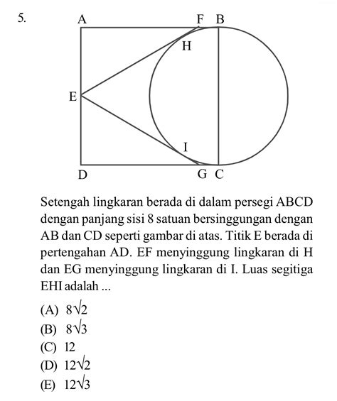 Half Circle Lies On Abcd With Ab 8 ﻿has Tangent