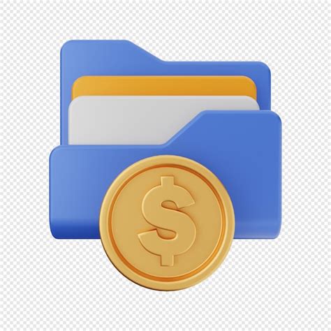 3d 폴더 아이콘 그림 렌더링 프리미엄 Psd 파일