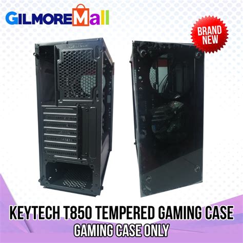 KEYTECH T850 Tempered Glass Desktop Gaming Case Computers Tech Parts Accessories Computer