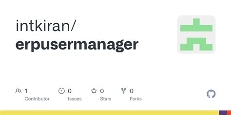 Github Intkiran Erpusermanager