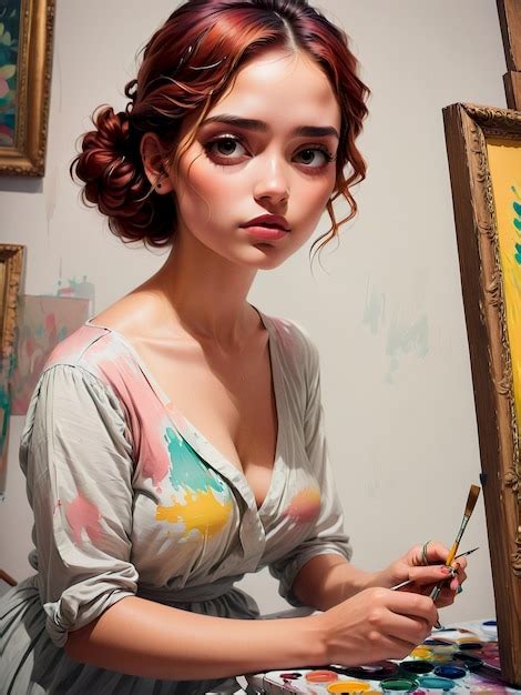 Women Beautiful Design Very Cool Premium Ai Generated Image