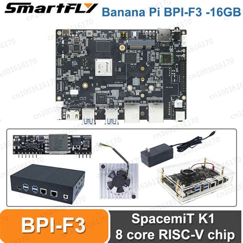 Banana Pi Bpi F3 Set 16gb Ram Spacemit K1 8 Core Risc V Ai Cpu Development Board 20 Tops