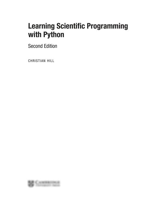 Solution Learning Scientific Programming With Python 2020 Studypool