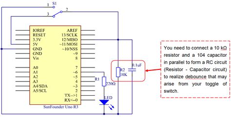 Lesson 8 Slide Switch — Sunfounder Electronic Kit Documentation