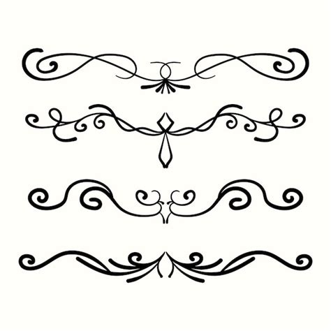 Premium Vector Label Ornament Dividers Decorative Retro Page Divider Borders