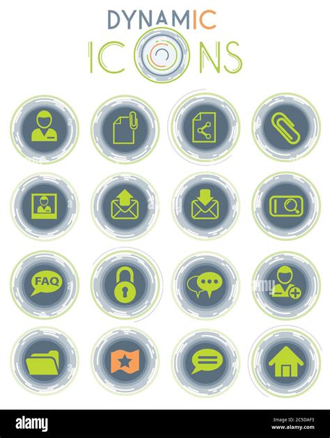 Forum Interface Dynamic Icons Stock Vector Image Art Alamy