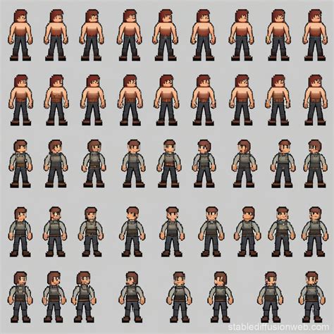 Pixel Art Character Sprites Stable Diffusion Online Pixel Art Character Sprites Stable Diffusion Online