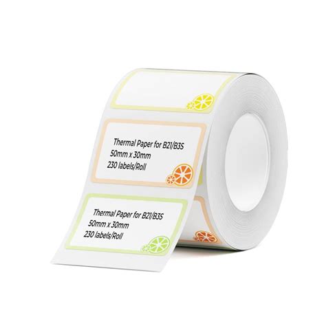 Niimbot B21b3s Printer Thermal Labels 196 X 118 50x30mm Self