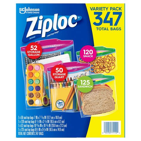 Ziploc Bags Sizes