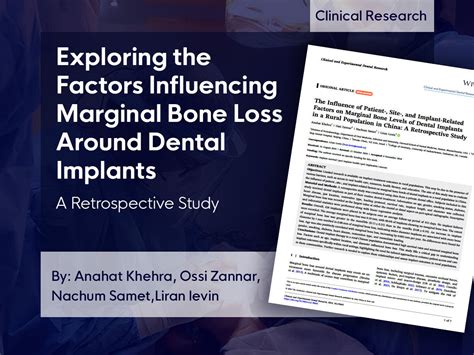 Exploring The Factors Influencing Marginal Bone Loss Around Dental