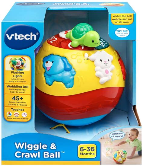 Интерактивный развивающий мяч VTech Wiggle and Crawl Ball | Get-Brand