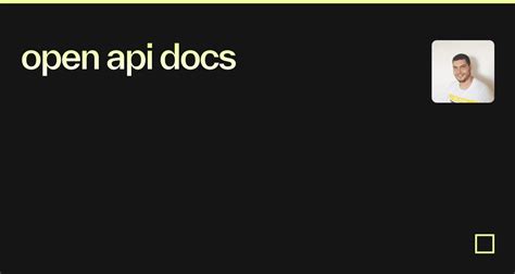 Open Api Docs Codesandbox