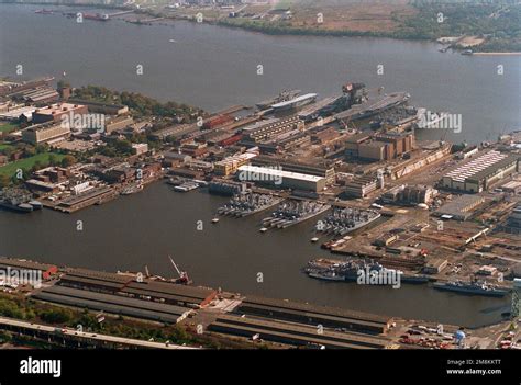 An Aerial View Of The Philadelphia Naval Shipyard Looking Southeast