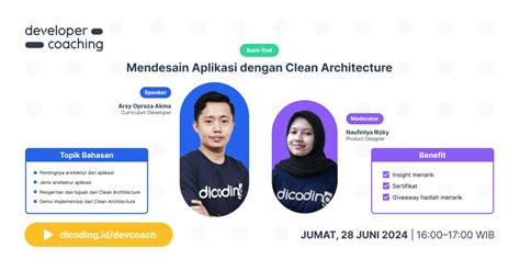 Devcoach 157 Back End Mendesain Aplikasi Dengan Clean Architecture