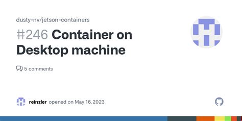 Container On Desktop Machine Issue 246 Dusty Nv Jetson Containers