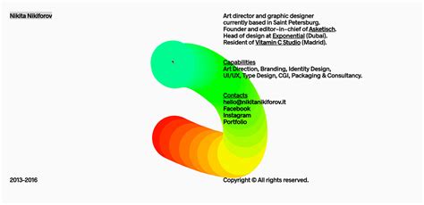 Javascript Design Research Interactive Graphic Following Mouse