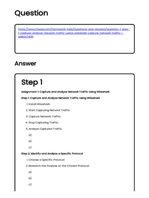 Answer 1 Capture Analyze Network Traffic Using Wireshark Capture Network Traffic Q118447830