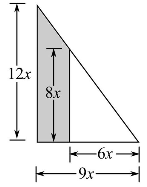 geometry in exercises 75 78 find the area of the shaded region in terms of x write your