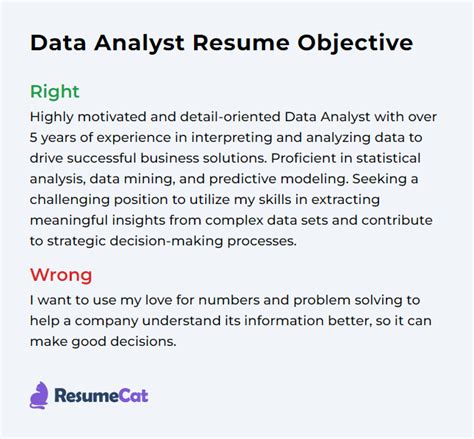 Top 17 Data Analyst Resume Objective Examples Resumecat