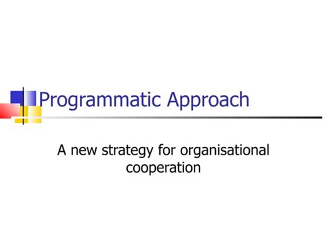 Programmatic Approach Okt 2008 Ppt