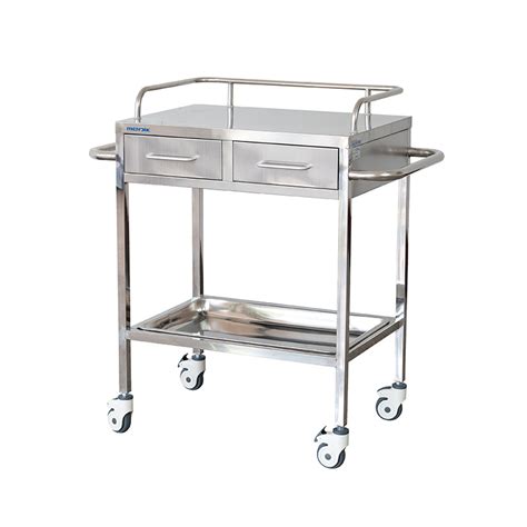 Stainless Steel Trolley Medical Instrument Trolley Medik