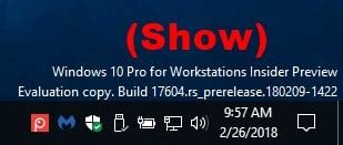 Hide Or Show Notification Area Icons On Taskbar In Windows Tutorials