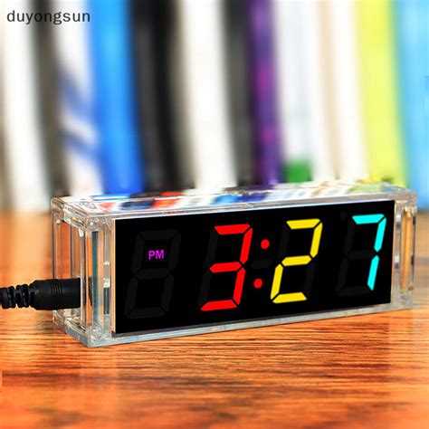 Duyongsun LED Digital Clock Production Kit51 MCU DS1302 DIY Electronic Clock Kit Time Alarm
