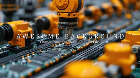 Premium Psd Automated Circuit Board Assembly With Robotic Arm