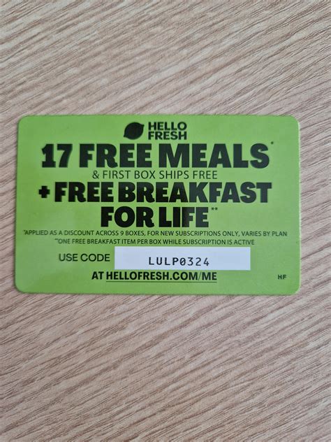 Share Weekly Trial Offer And Free Box Codes Here Rhellofresh