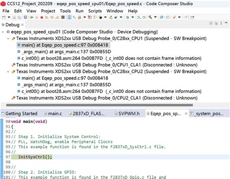 Tms320f28377d 程序无法运行，每次都会弹出no Source Available For Systempostcinit C2000™︎ 微控制器论坛