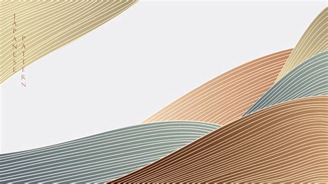 Japanese Background With Asian Traditional Pattern Vector Natural Icon And Abstract Art