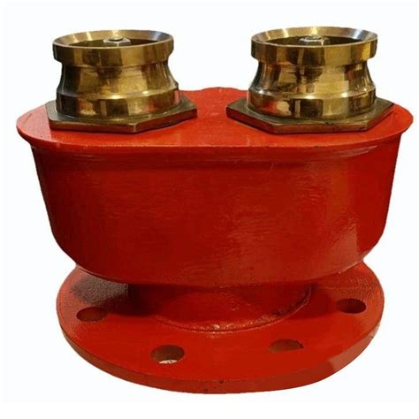 Material Gun Metal 2 Way Breeching Dry Riser Inlet Valve For Fire Safety Valve Size 3 8 Inch