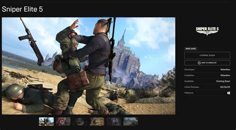 Epic Is Cancelling Sniper Elite 5 Pre Orders Ghost Gamer News