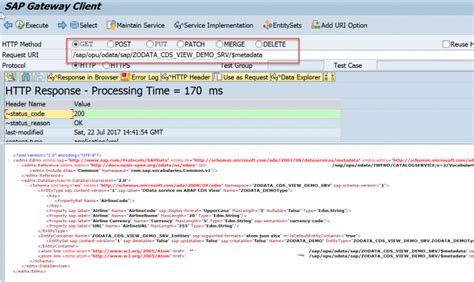 How To Create Odata Service For Abap Cds View Using Mapping Editor In Segw