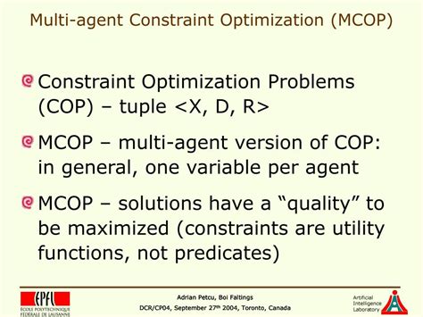 Ppt A Distributed Complete Method For Multi Agent Constraint