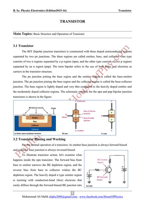 Transistor Complete Notes