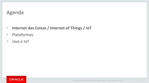 Plataforma Java Embedded Internet Of Things IoT PPT
